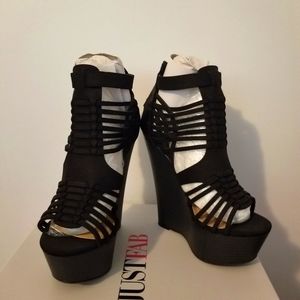 JustFab | Shoes | Tifa Platform Wedge Sandal | Poshmark